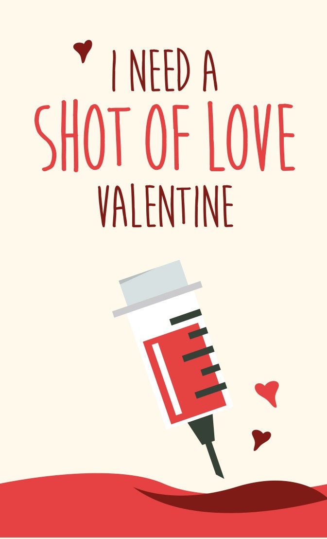 Valentine's Day Card Medical Themed Download | Etsy