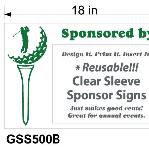 Golf Sponsor Signs - Etsy