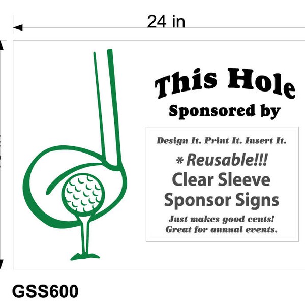 Reusable Golf Signs - Etsy