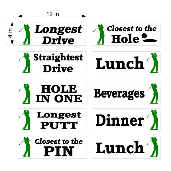 Golf Cart Sponsor Signs - Etsy