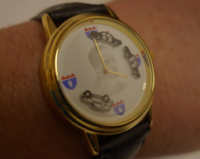 Vintage OJ Simpson Watch 90s Analog Wristwatch Novelty White Bronco ...