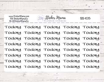 SS-101 WEEKEND Jenplans SCRIPT Planner Stickers Script - Etsy