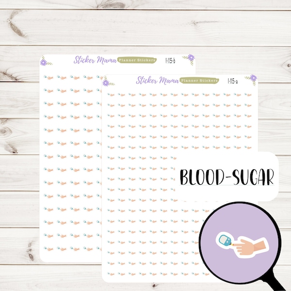 Blood Sugar Stickers - Etsy