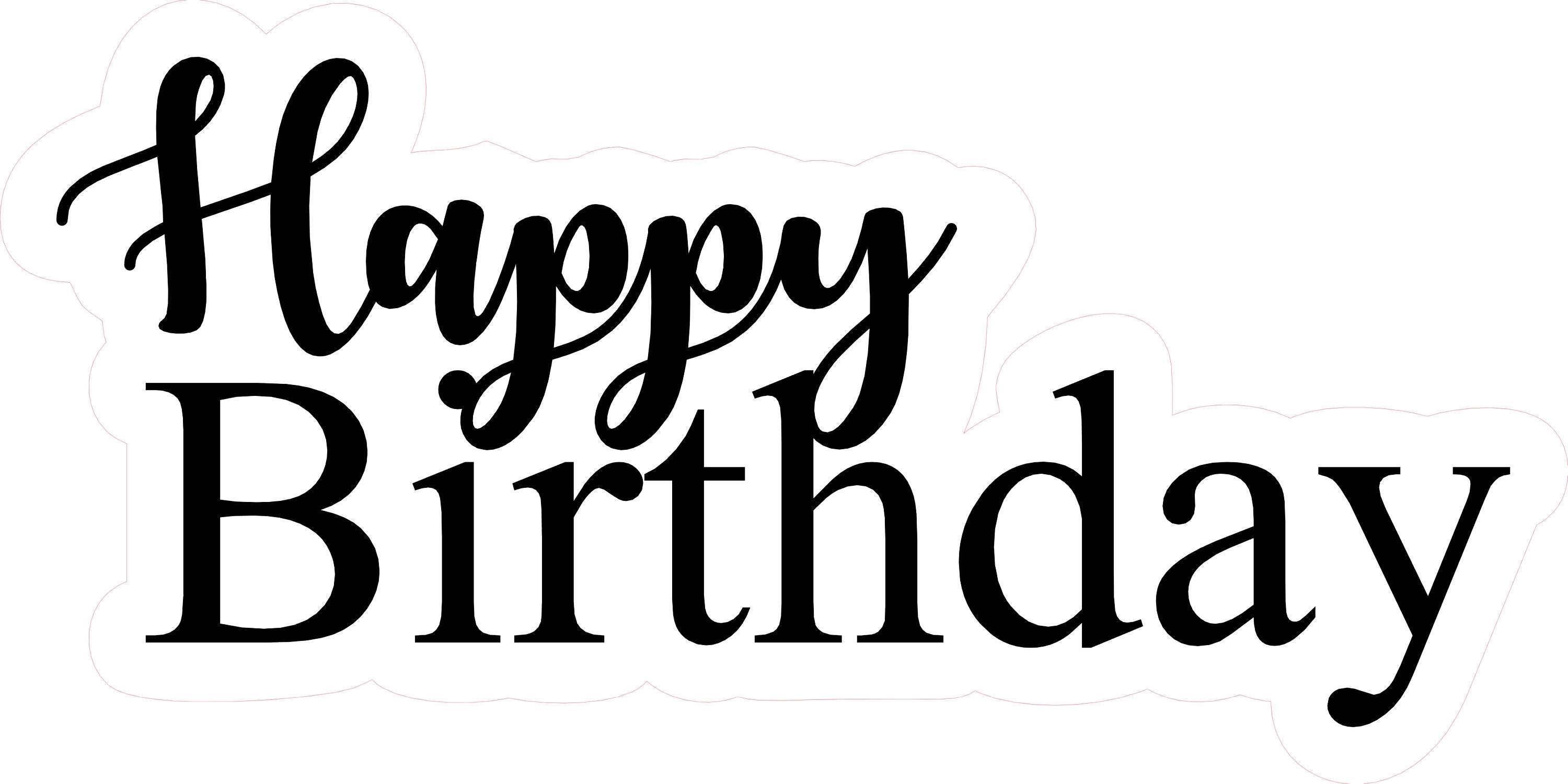 FELIZ CUMPLEAÑOS PEGATINAS S104 Script Planner Pegatinas | Etsy