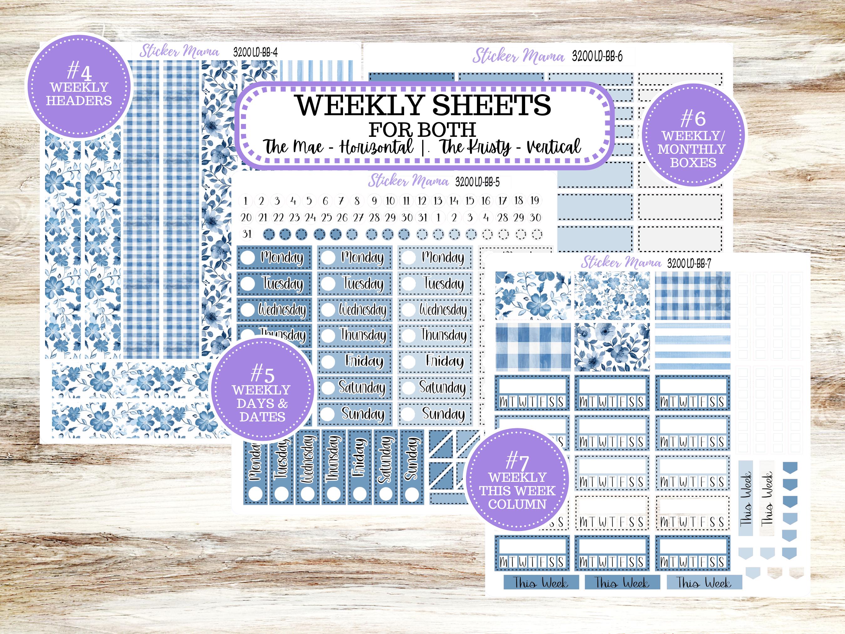 Laurel Denise Mae and Kristy Planner Sticker Kit | Book-bound ...