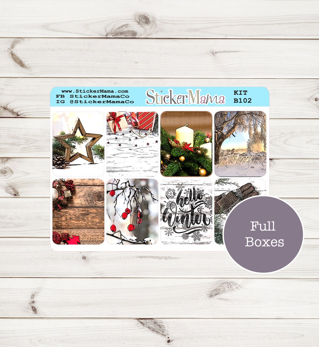 WINTER FULL BOXES B102 Full Planner Boxes Winter Time Boxes Eclp Boxes ...