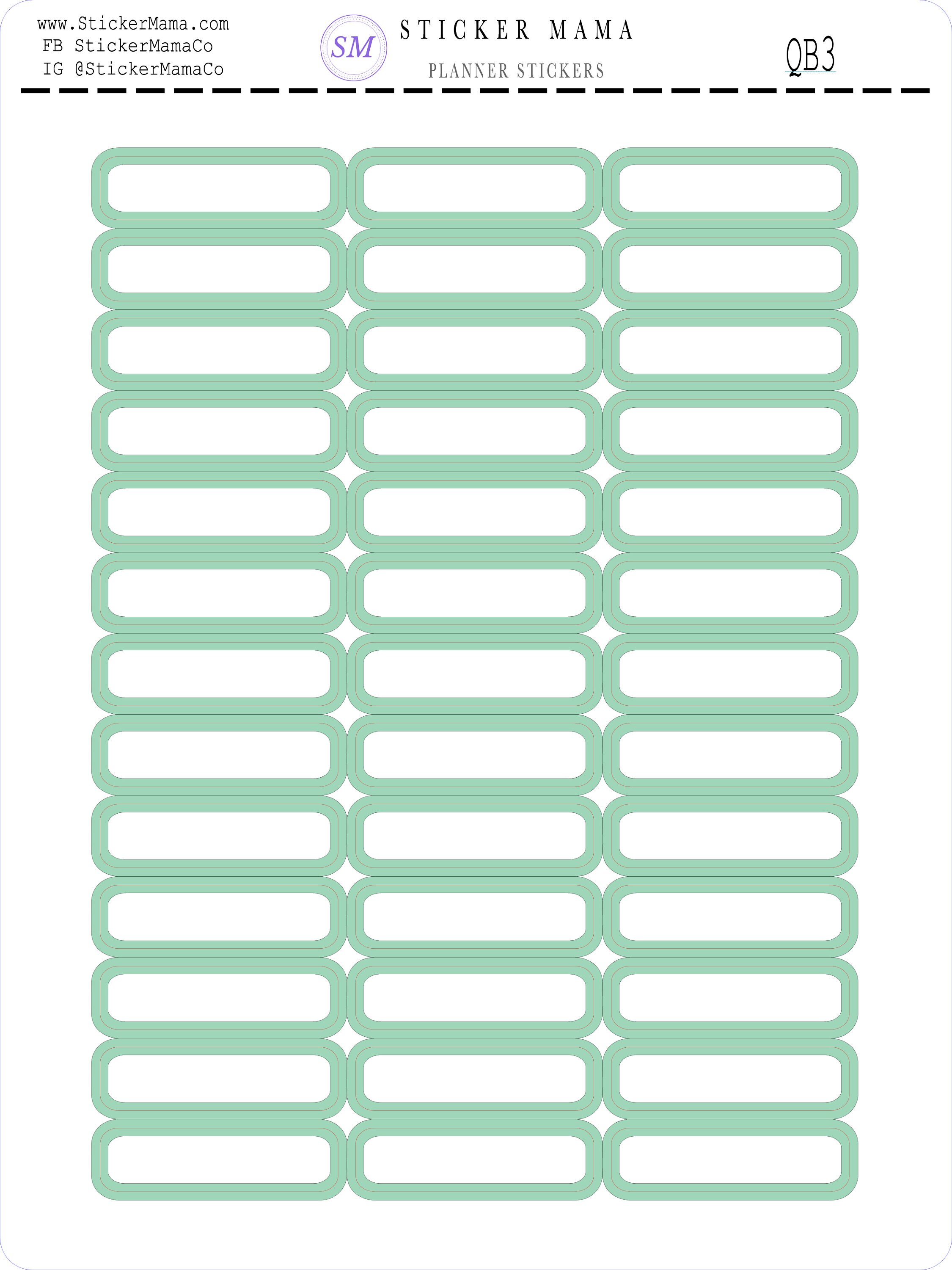 QUARTER BOX STICKERS .4 X 1.5 Quarter Box Labels - Etsy