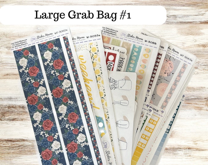 LARGE GRAB BAG #1 - Planner Stickers - Full Box for Planners - Etsy