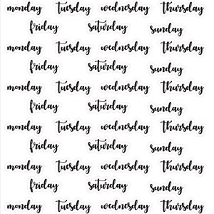 DAYS WEEK SCRIPT S101 Days Week Sticker Day Function Sticker Script ...