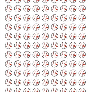 1111 DOODLE BASEBALL Planner Stickers Baseball Stickers Baseball Games ...