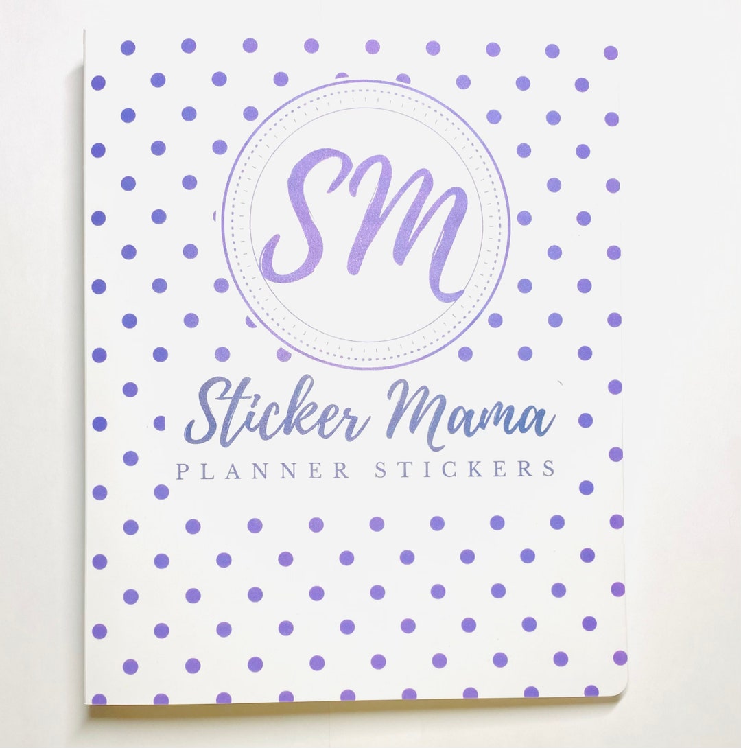 PLANNER STICKER ALBUM 8x6 - Sticker Storage - Sticker Book - Planner ...