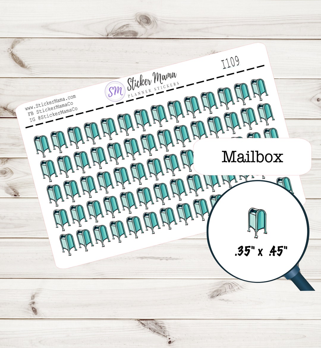 MAILBOX PLANNER STICKERS I109 Mail Stickers Post Office Stickers ...