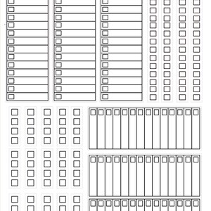 CHECKBOXES LAUREL DENISE Planner Ld-105 - "to Do This Week" Columns ...