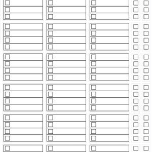 CHECKBOXES LAUREL DENISE Planner Ld-105 - "to Do This Week" Columns ...