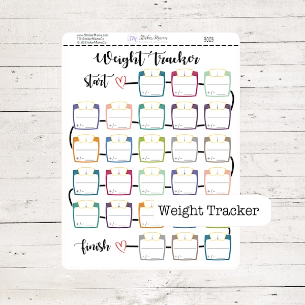 Weights Planner Stickers - Etsy