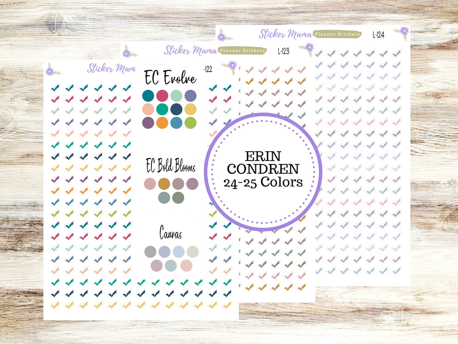EC COLOR CHECKMARKS || Erin Condren Checkmarks || 2024-2025 Colors ...