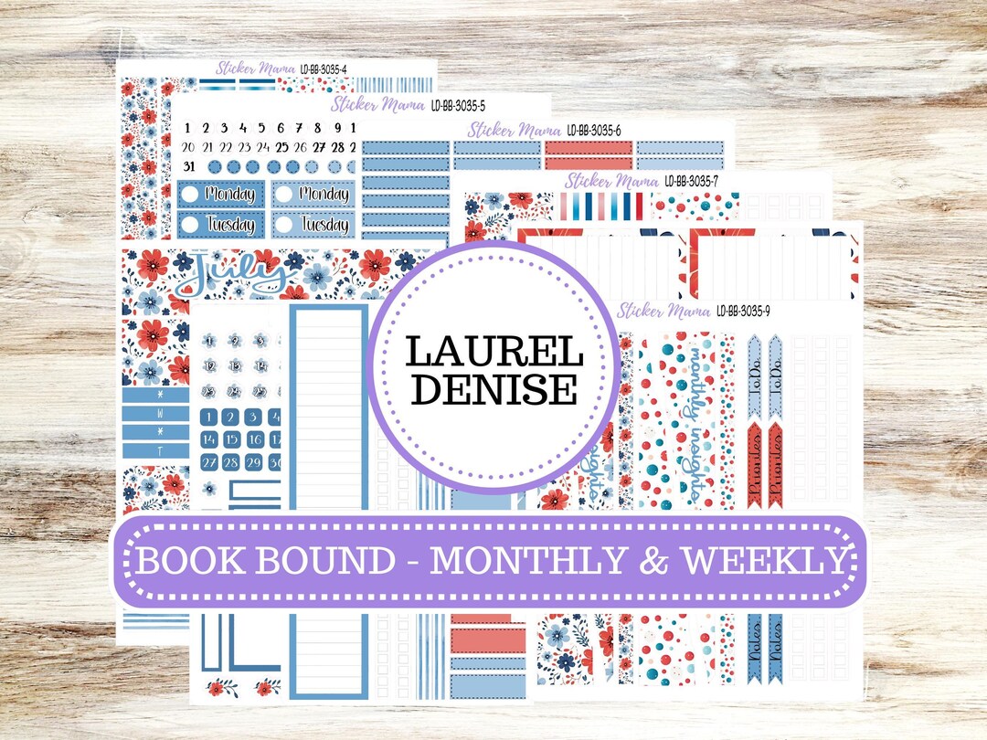 LD BOOK-BOUND Planner Kit #3035 || American Dream || Laurel Denise Kit ...