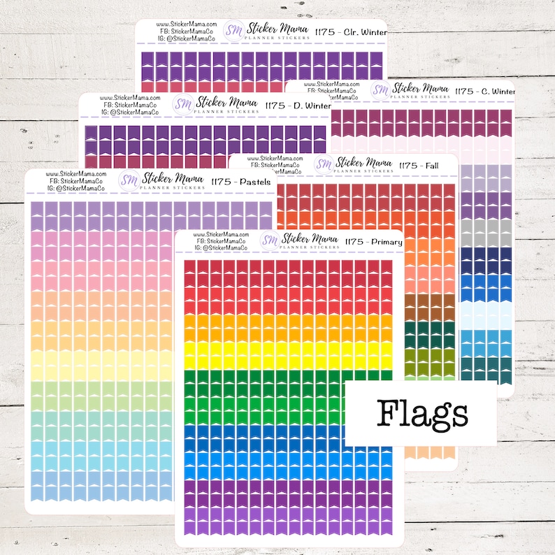 PLANNER FLAGS 1175 Planner Sticker Flags Flag for Planners - Etsy