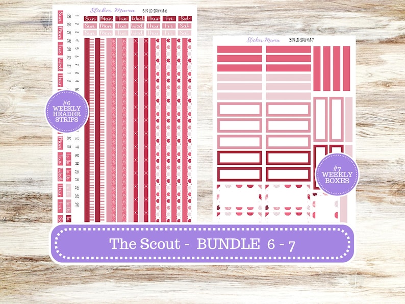 Laurel Denise Small Scout Planner Sticker Kit | Portrait Weekly ...