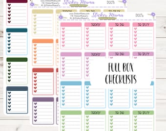 Full Box Checklist - Etsy