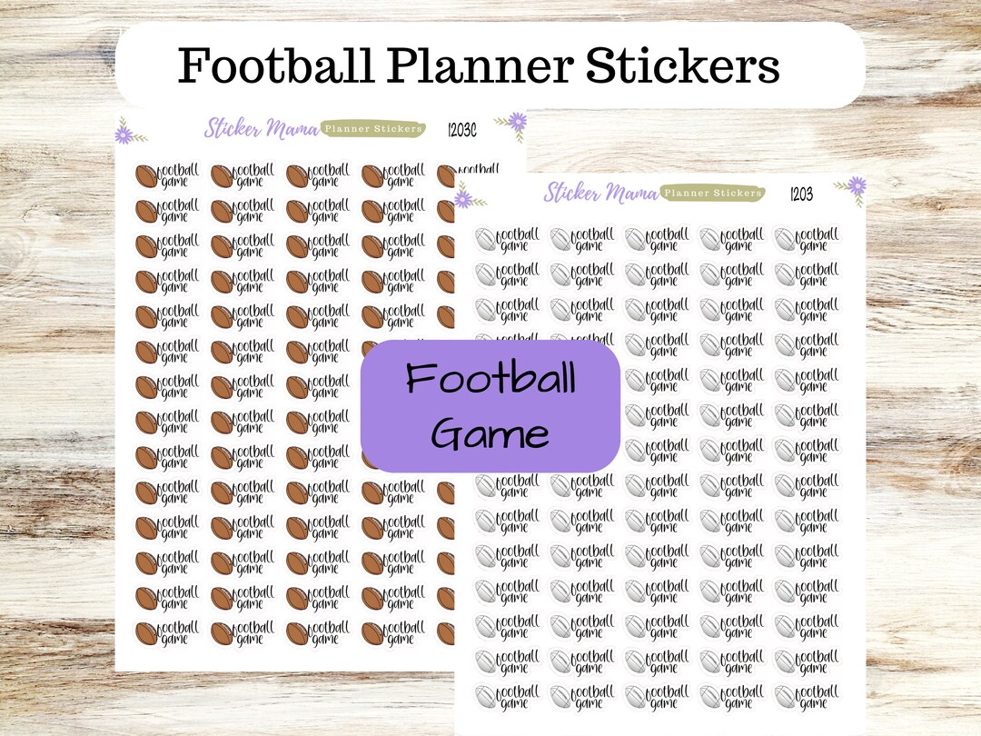 SS-1203 FOOTBALL GAME Stickers || Football Planner Stickers || Football ...