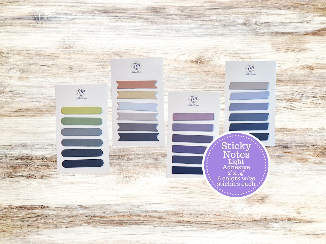 Stickermama STICKY NOTES || 2" X .4" Notes || Sticky Note Labels - Etsy