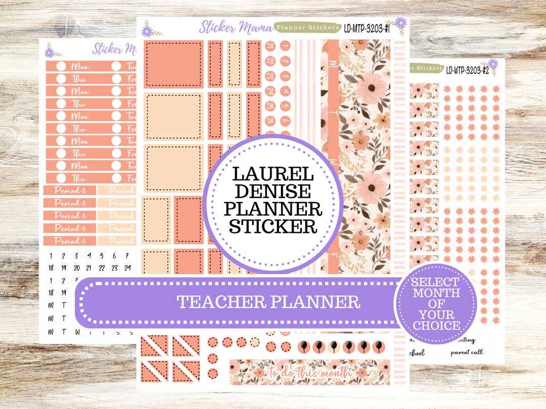 LAUREL DENISE TEACHER Planner Kit #3203 || Pretty in Pink ||laurel ...