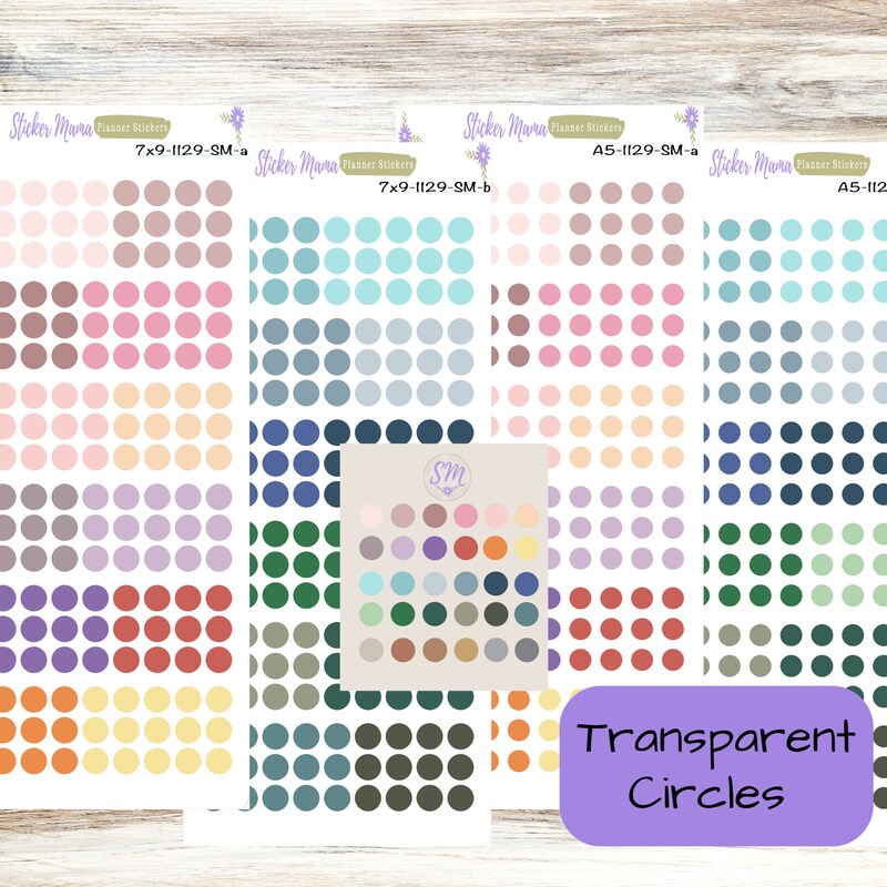 Coloured Dot Stickers - Etsy
