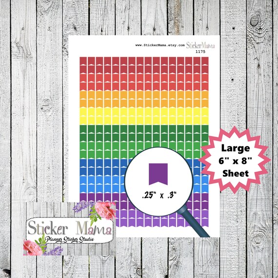PLANNER FLAGS 1175 Planner Sticker Flags Flag for Planners | Etsy