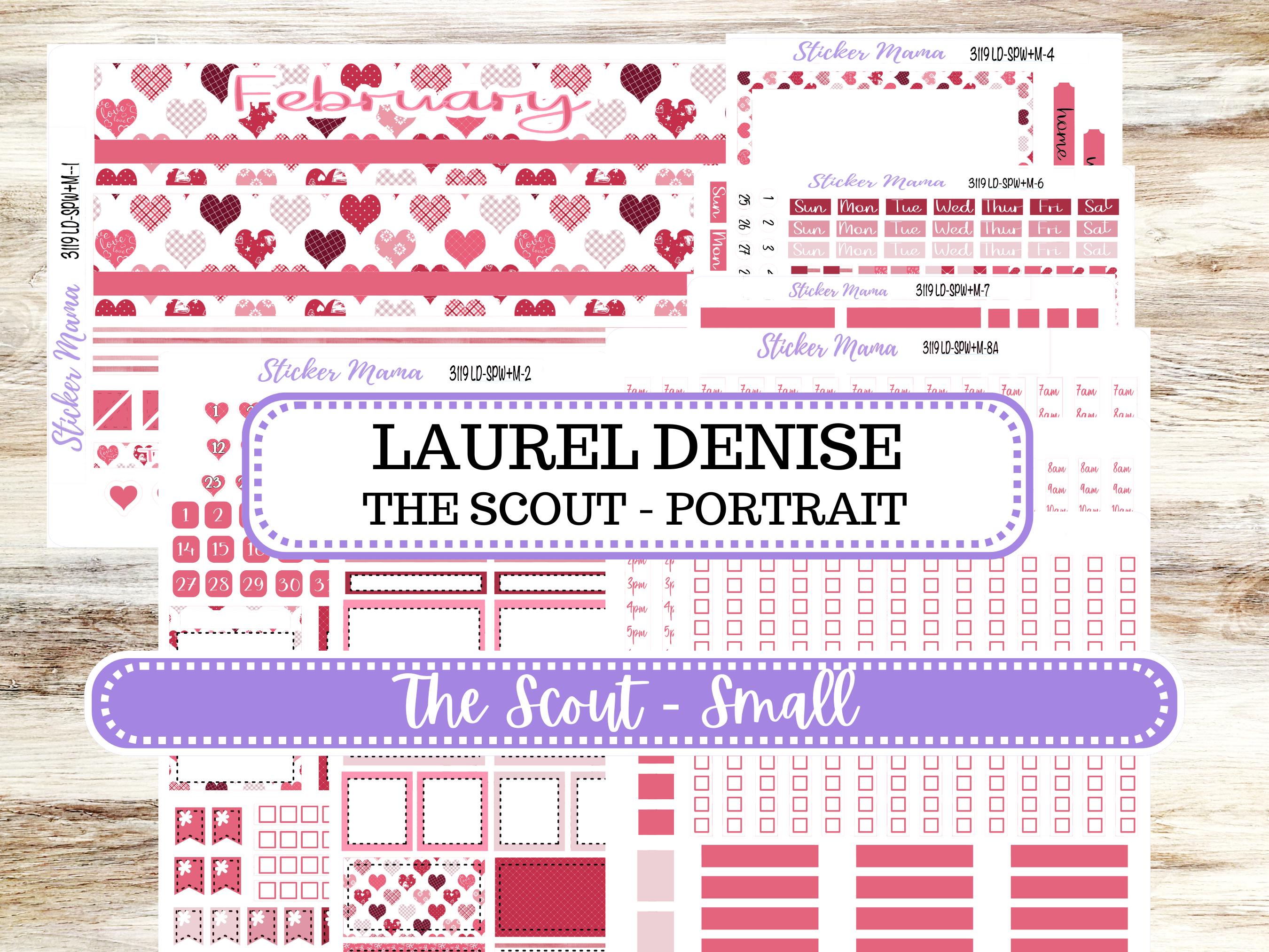 Laurel Denise Small Scout Planner Sticker Kit | Portrait Weekly ...