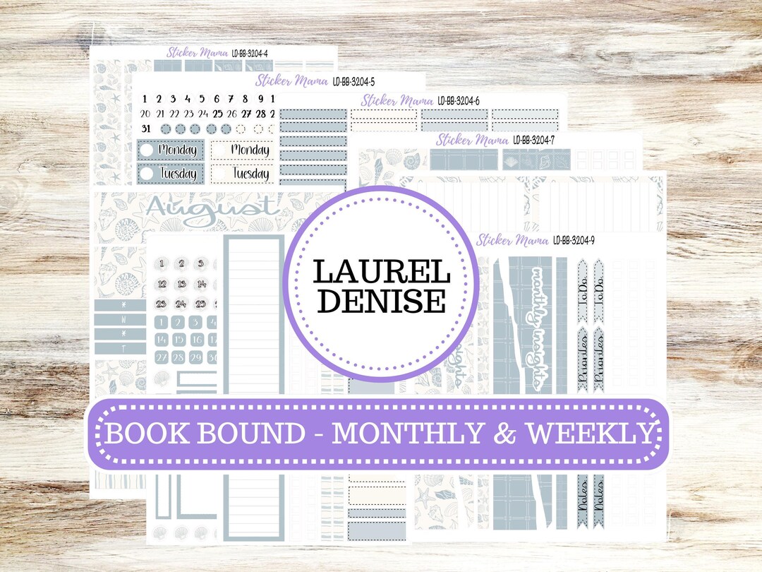 LD BOOK-BOUND Planner Kit #3204 || Coastal Charm || Laurel Denise Kit ...