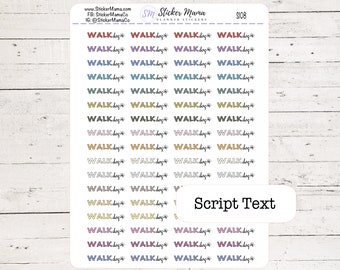 SS-101 WEEKEND Jenplans SCRIPT Planner Stickers Script - Etsy