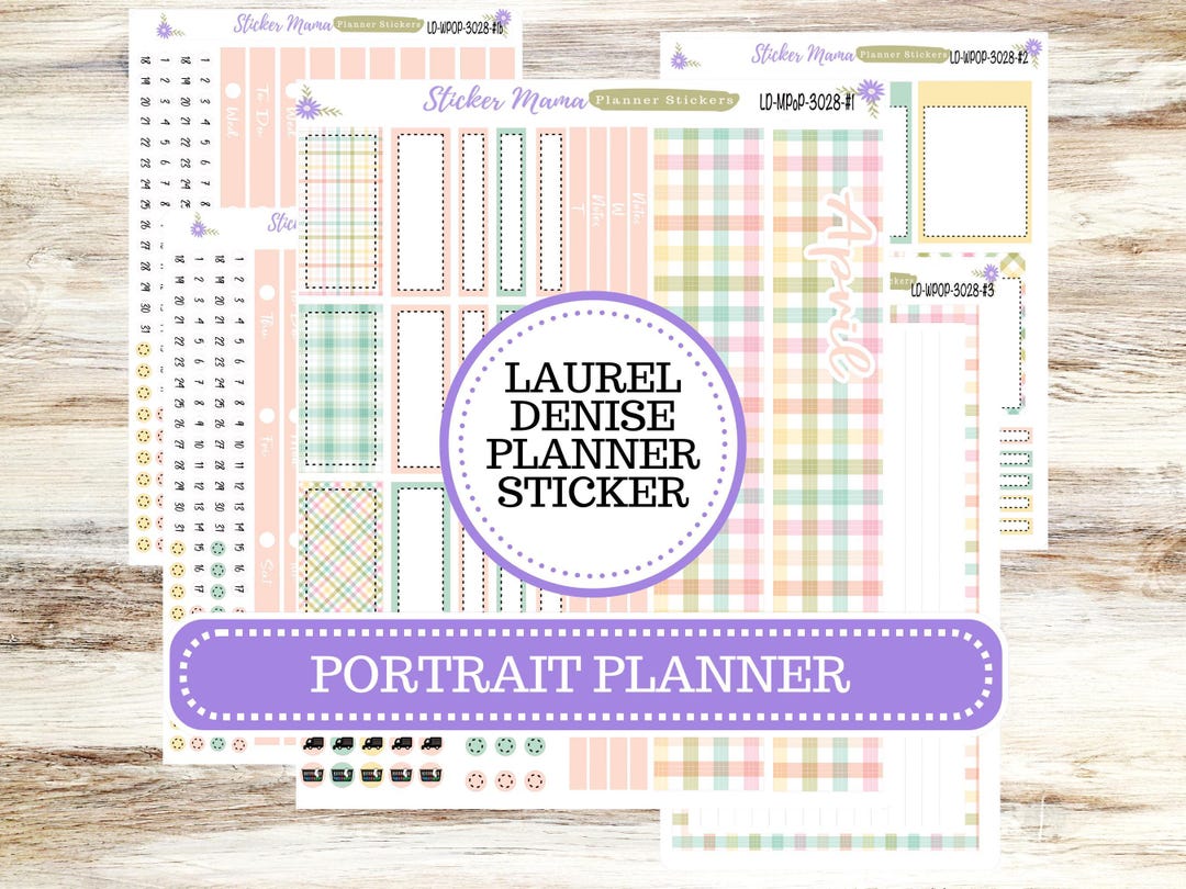 LAUREL DENISE PORTRAIT || Planner Kit #3028 || Easter Spring Plaid ...