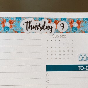 DAYS/DATES SCRIPT S111 Days of the Week Icons Dates Stickers Ec Days ...