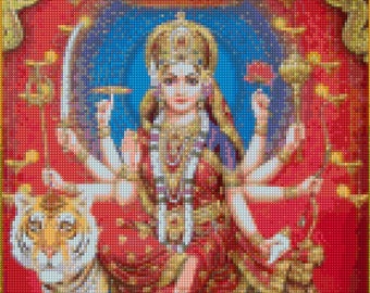 Lakshmi Hindu Goddess Cross Stitch Pattern PDF Instant | Etsy
