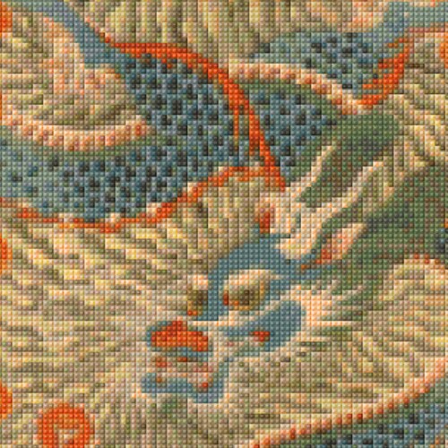 Dragon With Clouds Cross Stitch Pattern PDF Instant - Etsy
