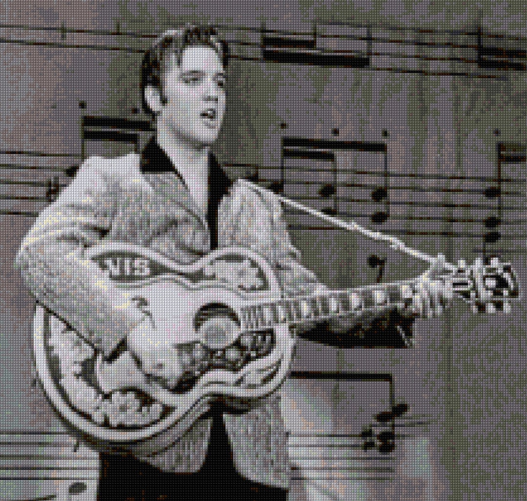 Elvis Presley Performance Cross Stitch Pattern PDF - Instant Download ...