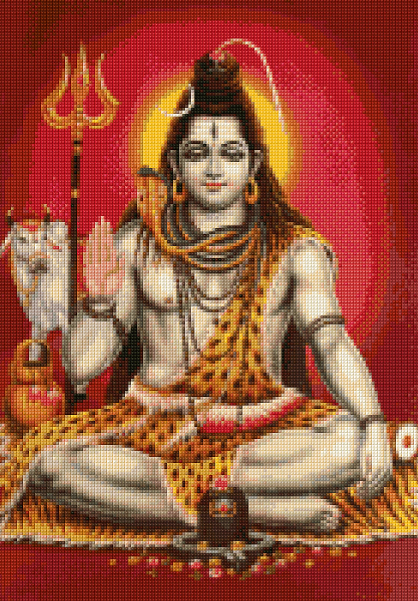 Shiva Hindu God Cross Stitch Pattern - PDF - Instant Download! - Etsy
