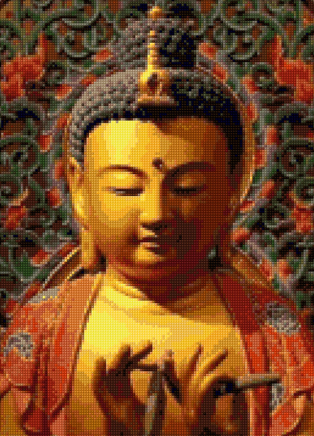Golden Buddha Cross Stitch Pattern - PDF - Instant Download! - Etsy