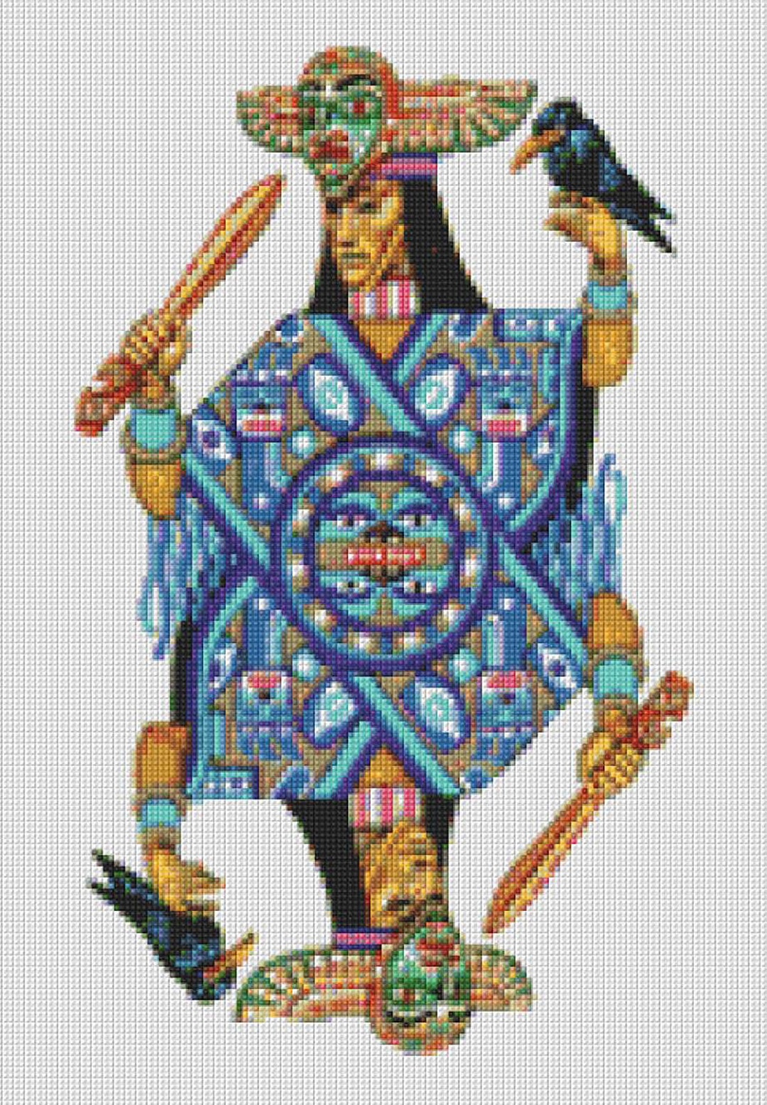 Northwest Coast Jack of Spades Cross Stitch Pattern PDF - Instant ...