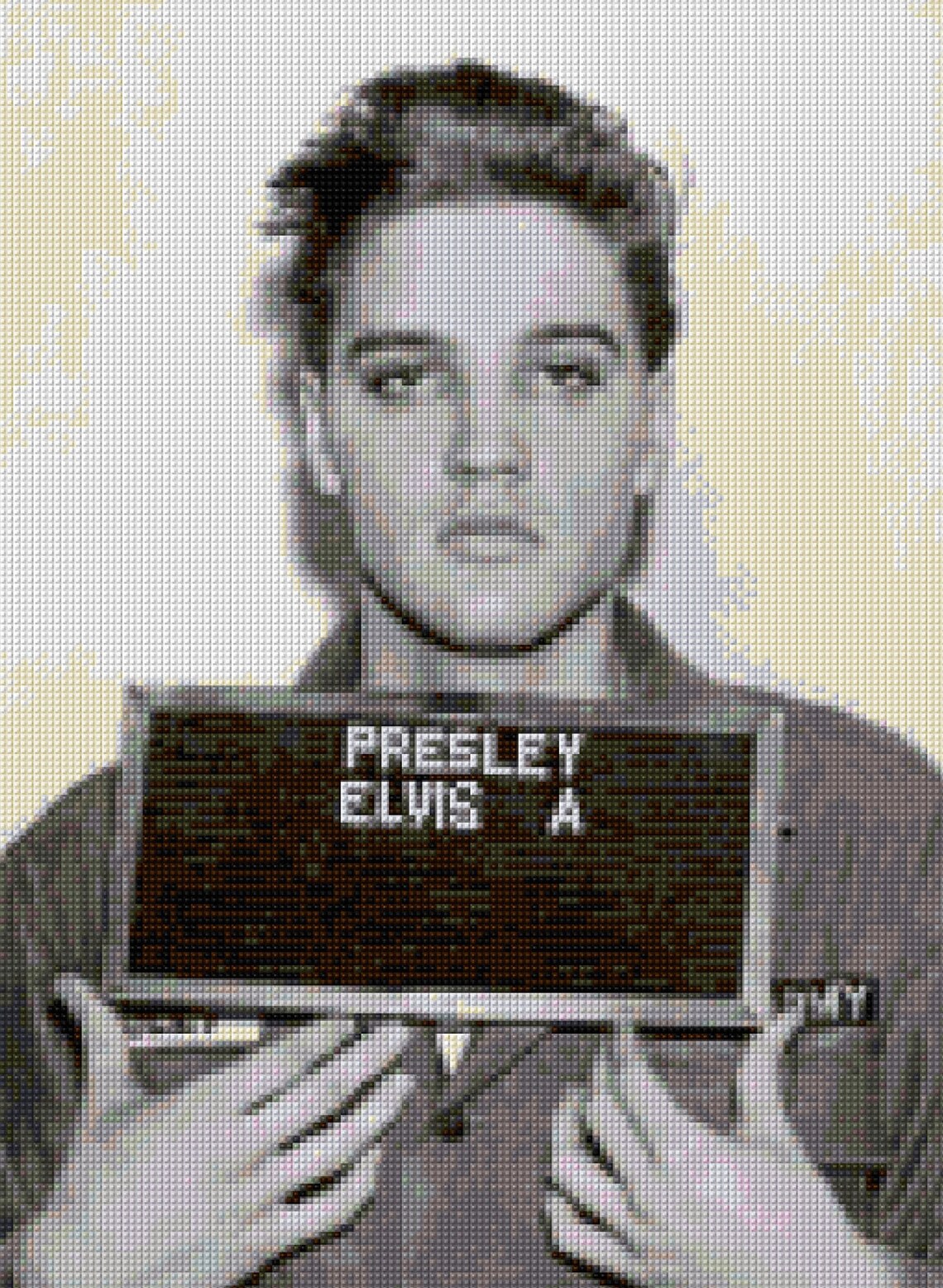 Elvis Presley Army Induction Photo Cross Stitch Pattern PDF - Instant ...