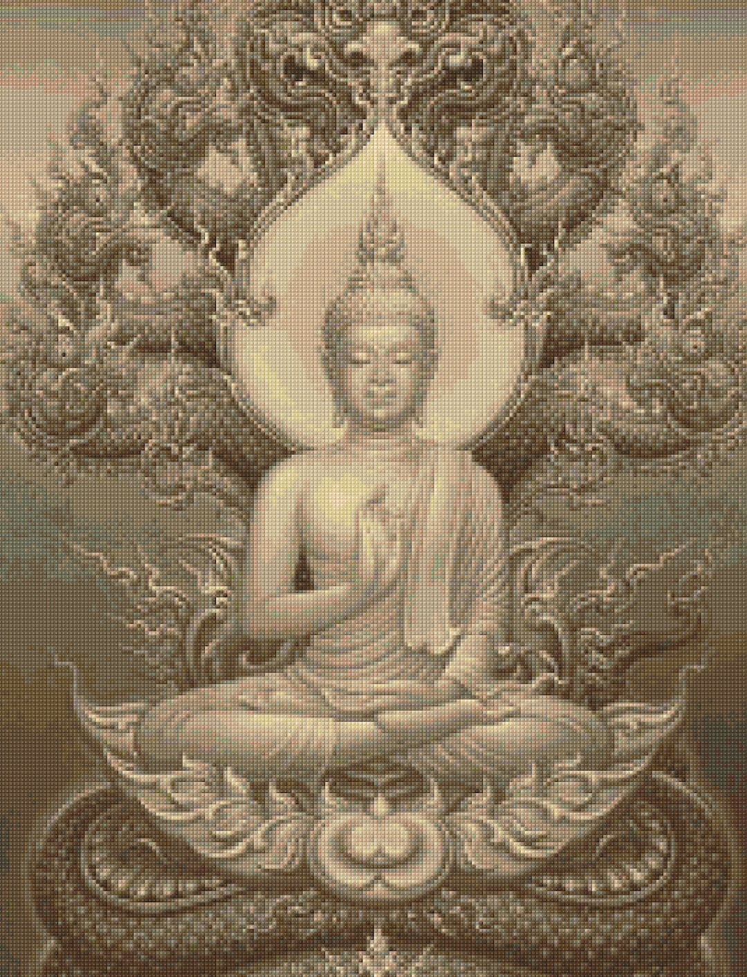 Buddha Thangka Cross Stitch Pattern - PDF - Instant Download! - Etsy