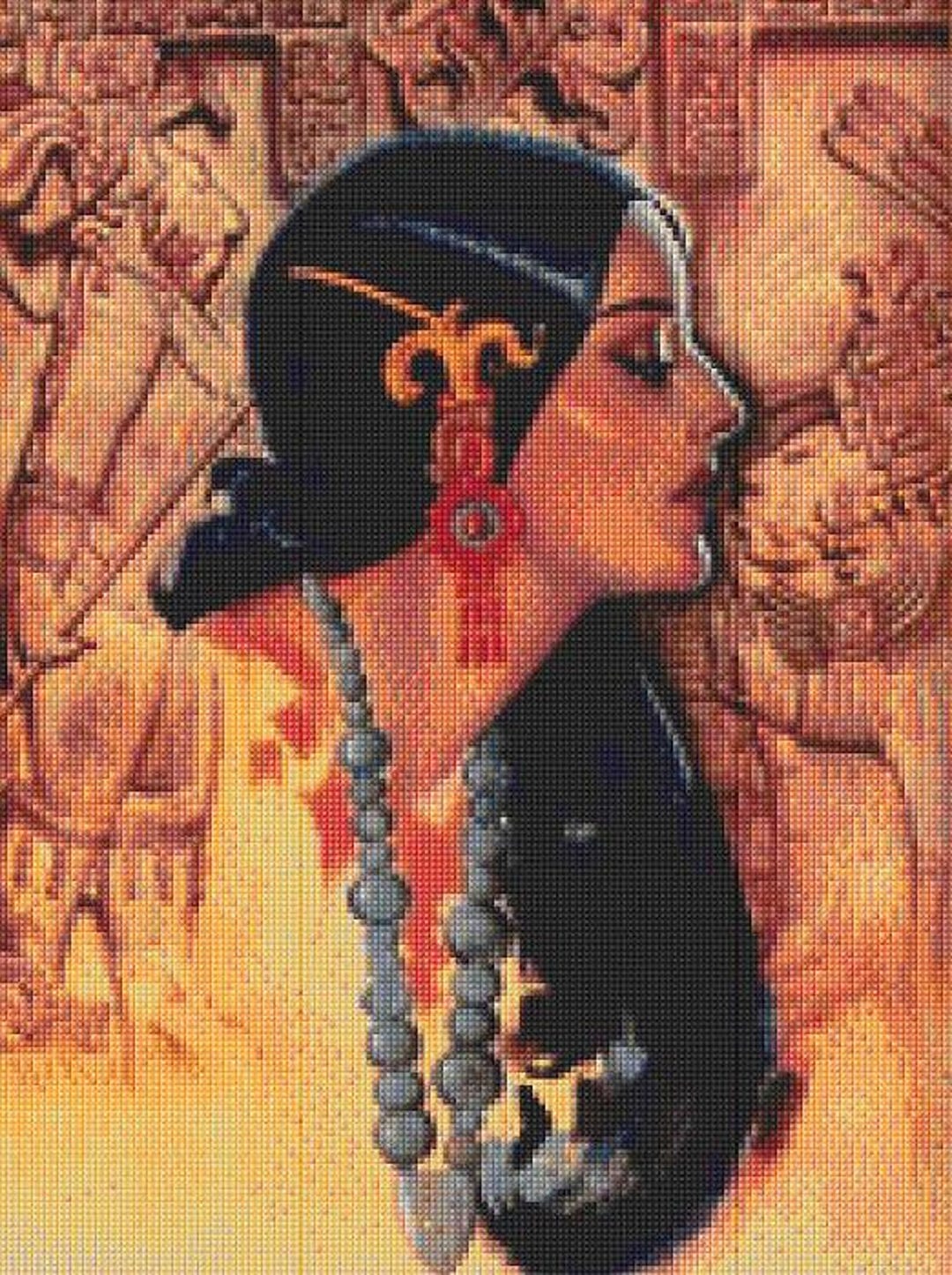 Aztec Beauty Cross Stitch Pattern PDF - Instant Download! - Etsy