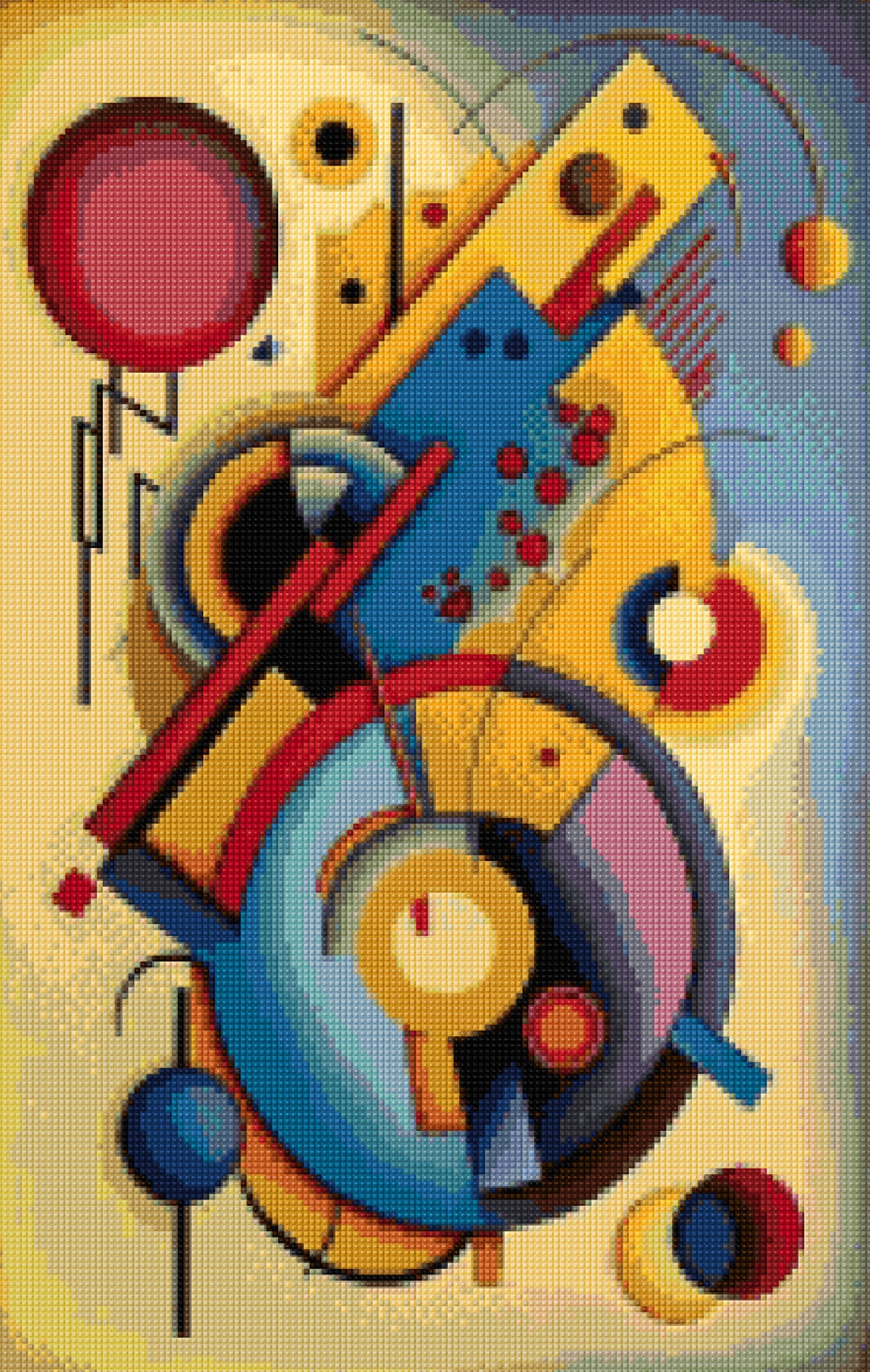 Kandinsky Painting Cross Stitch Pattern - PDF Instant Download - Etsy