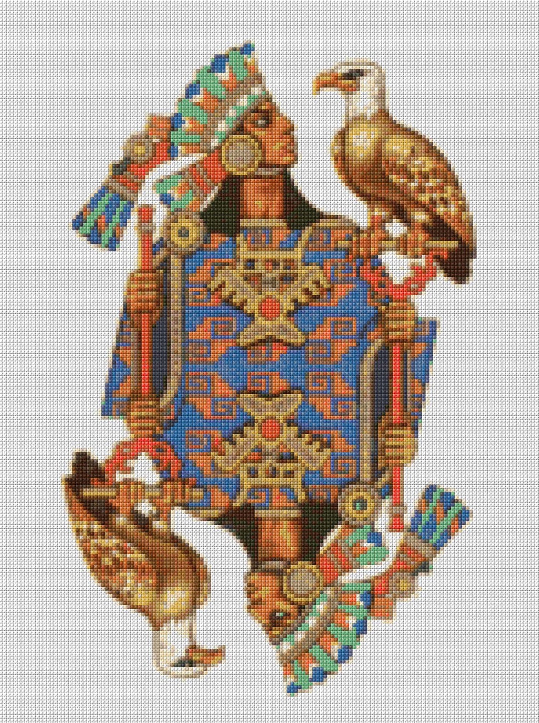 Aztec Jack of Hearts Cross Stitch Pattern PDF - Instant Download! - Etsy