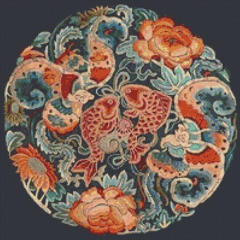 Chinese Tapestry Cross Stitch Pattern PDF Instant - Etsy