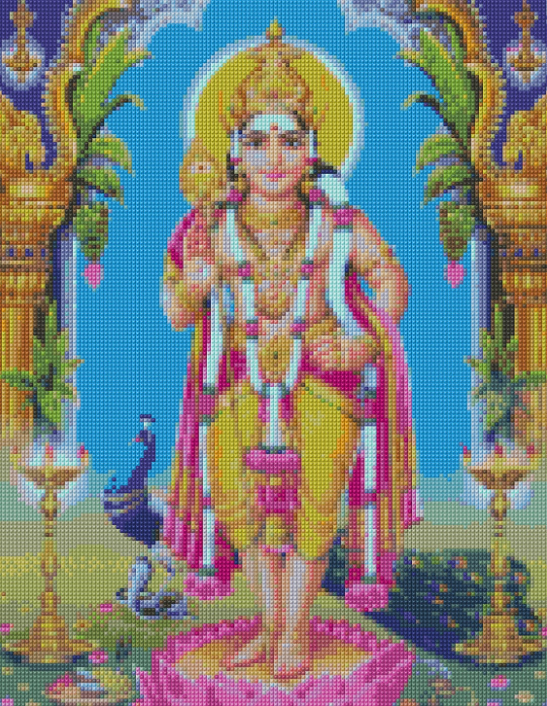 Murugan Hindu God Cross Stitch Pattern - PDF - Instant Download! - Etsy
