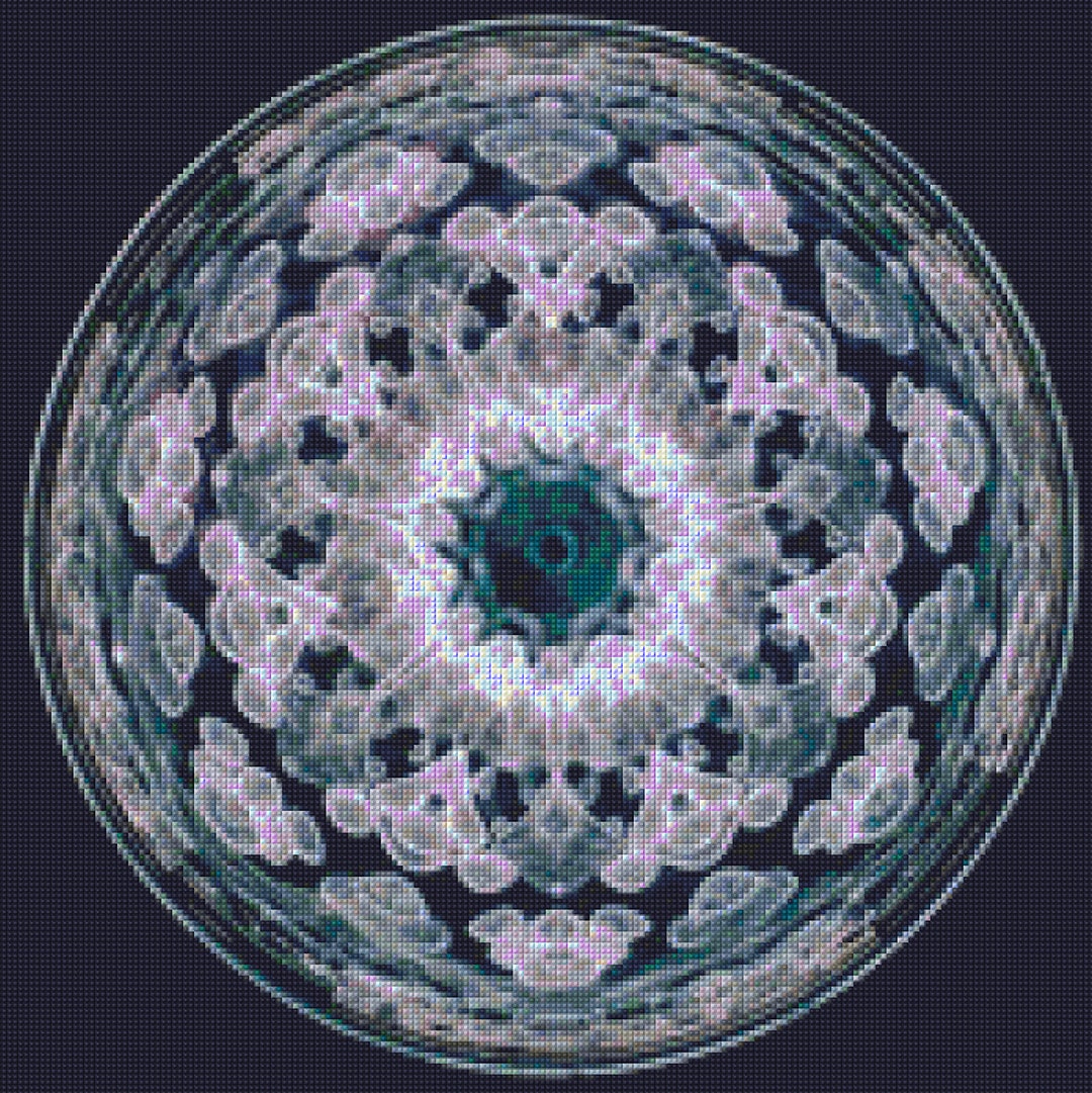 Cymatics Sound Vibration Mandala by Jabob Adlington Cross Stitch ...