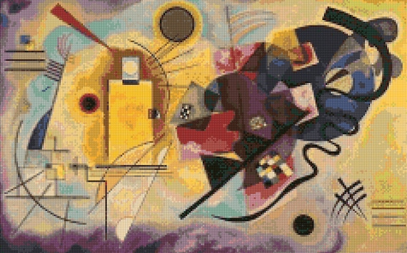 Kandinsky 'yellow-red-blue' 1925 Abstract Painting - Etsy