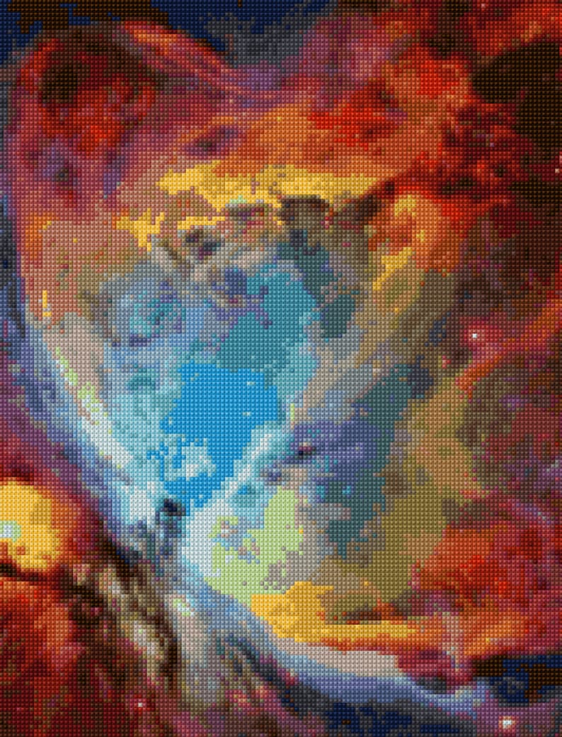 Orion Nebula NGC 1976 Hubble Telescope Cross Stitch Pattern - Etsy